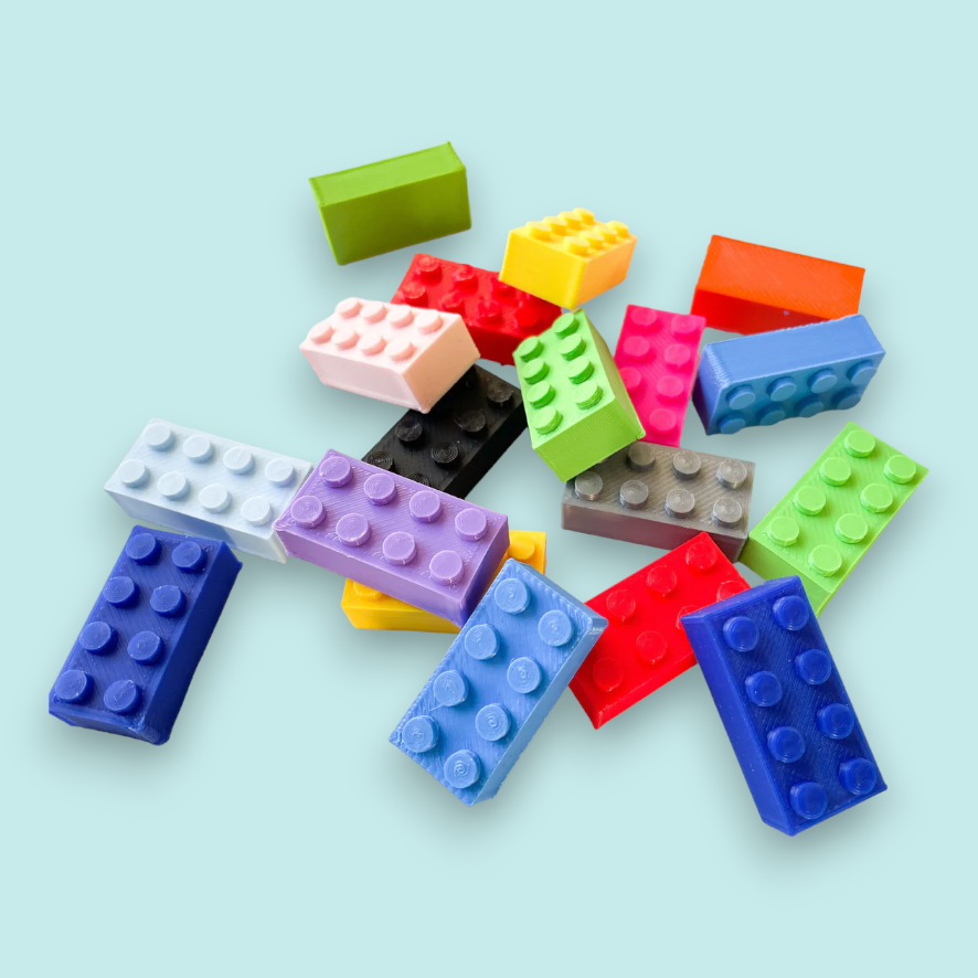 Set of 6 Bricks for Cake Decoration | Cupcake Topper – Made Happy Gifts