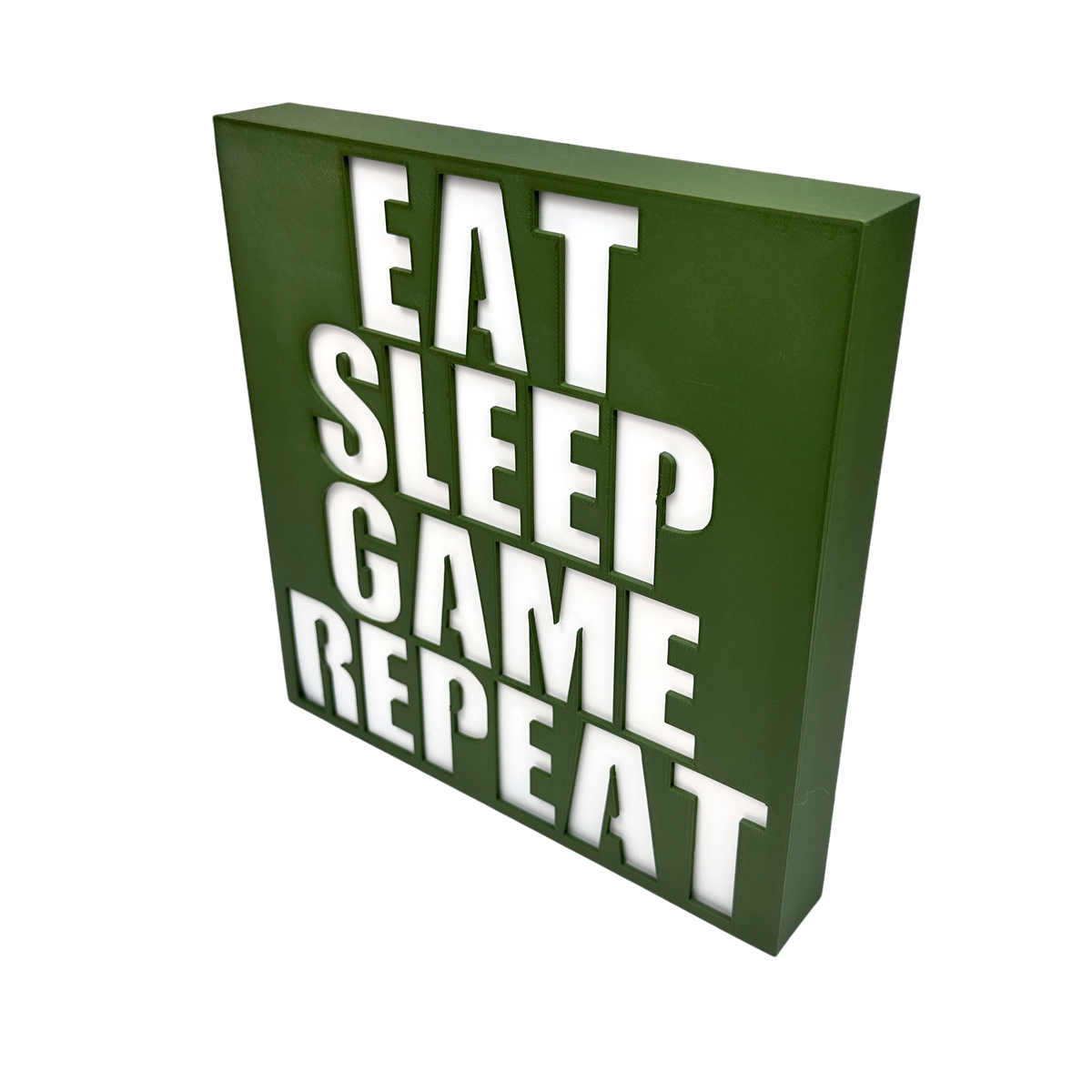 Eat Sleep Game Repeat LED Lightbox – Made Happy Gifts