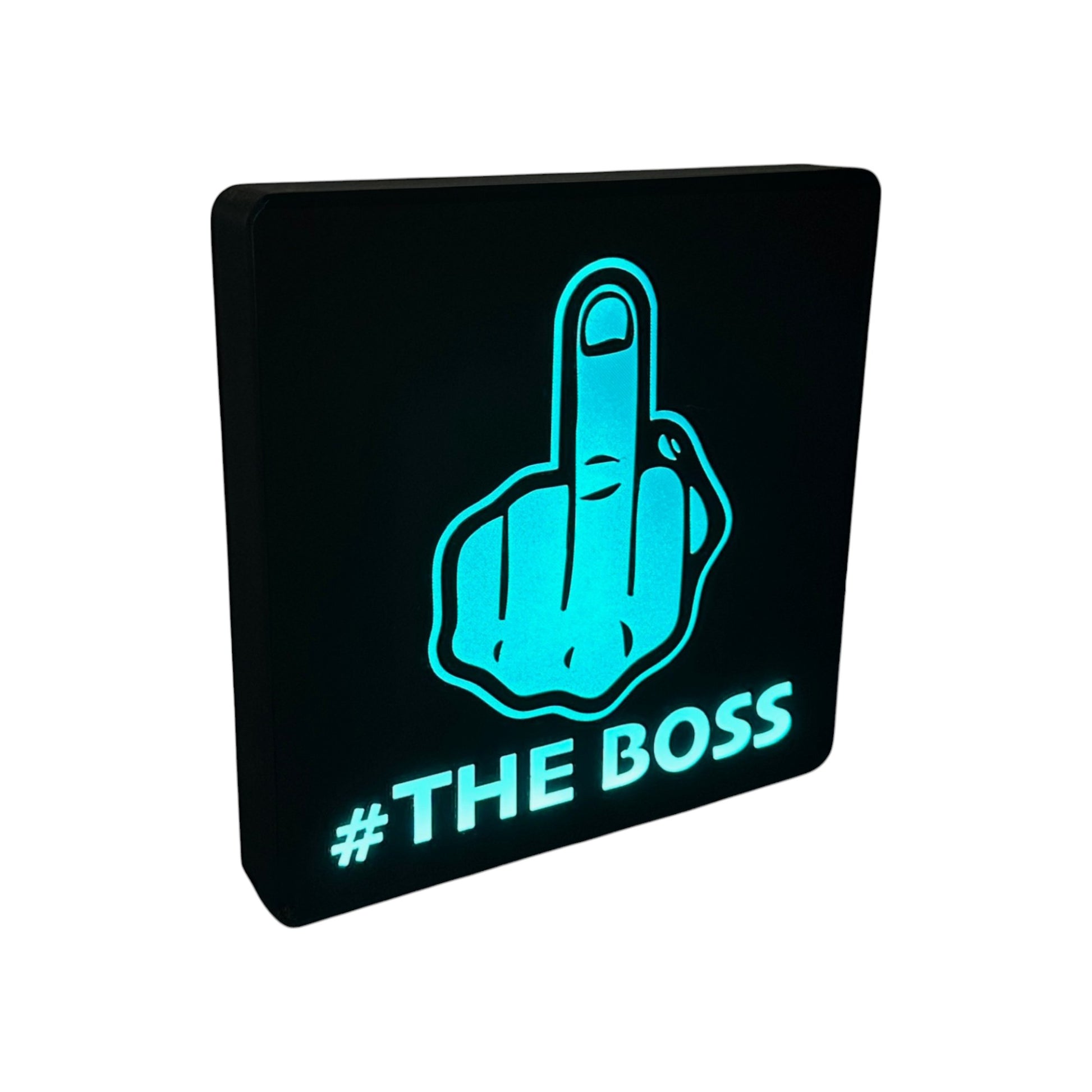 Personalised Middle Finger LED Lightbox – Made Happy Gifts