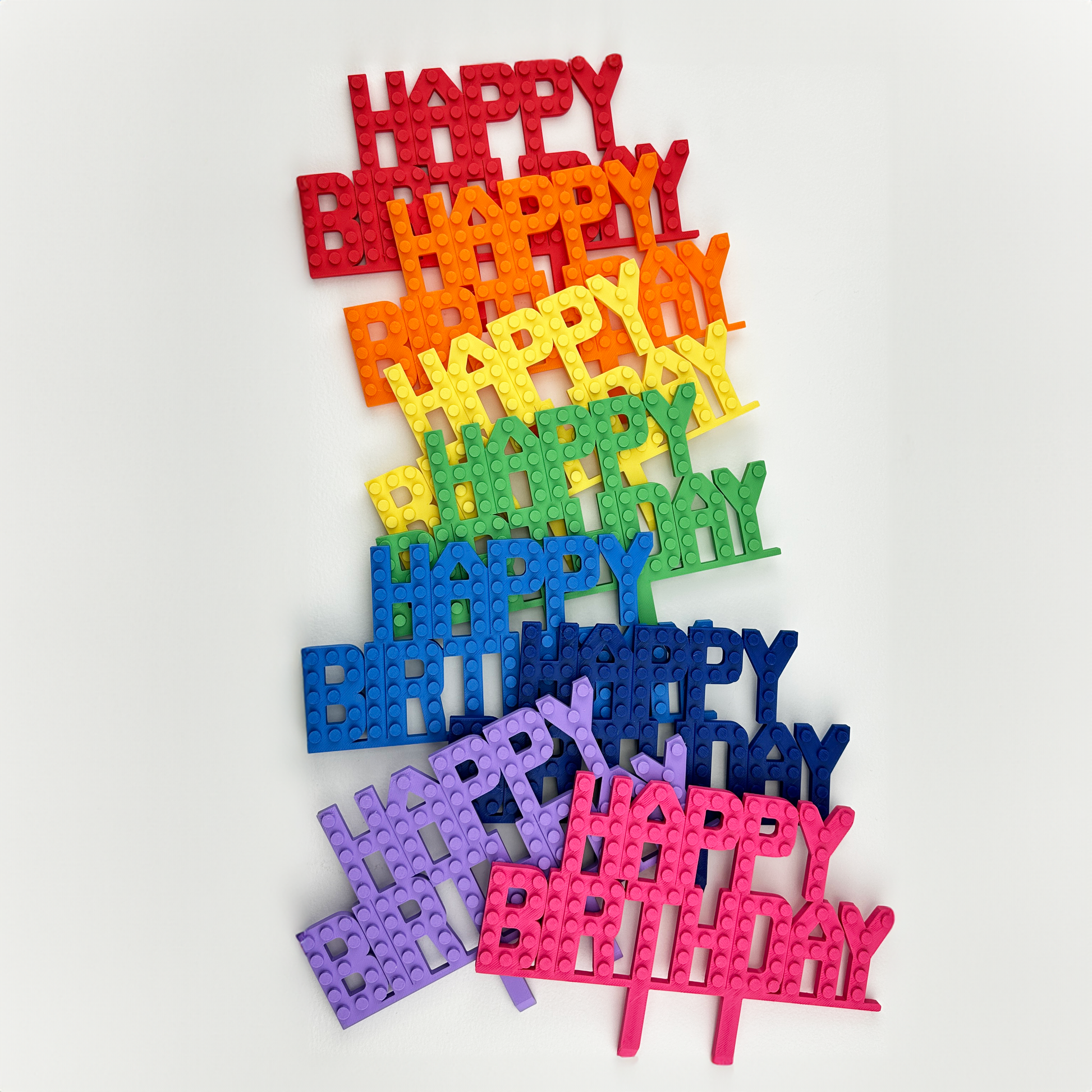 3D Printed Happy Birthday Cake Topper - UK Made & Eco Friendly – Made ...