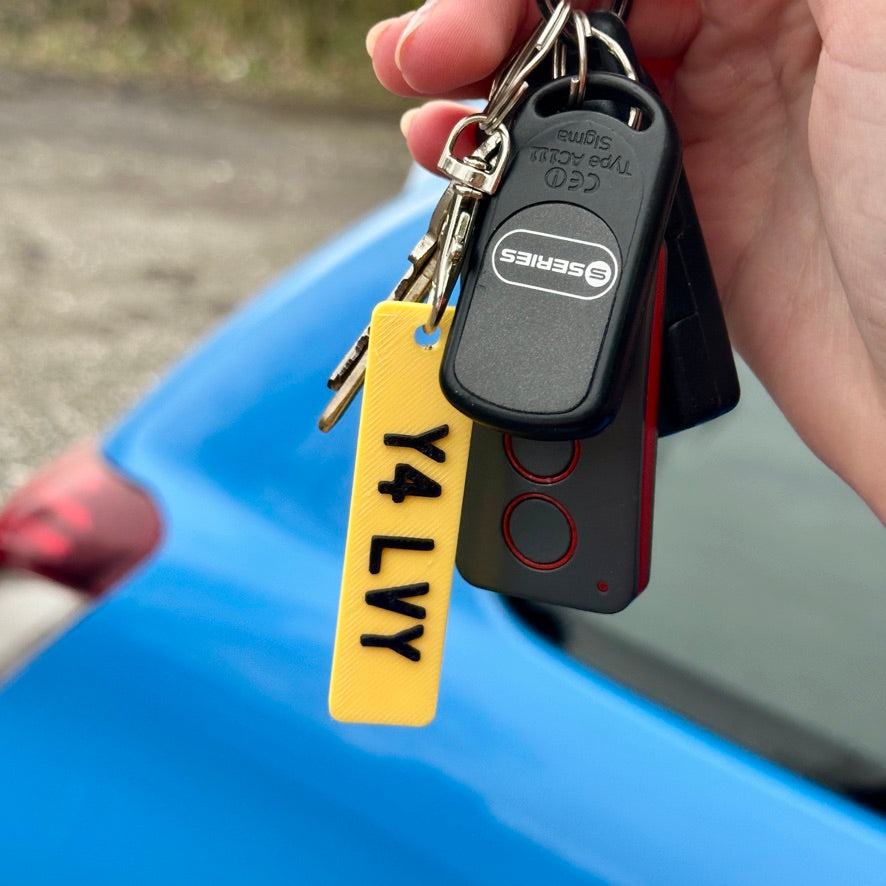 Number plate keyring – Made Happy Gifts