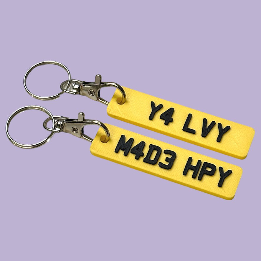 Number plate keyring – Made Happy Gifts