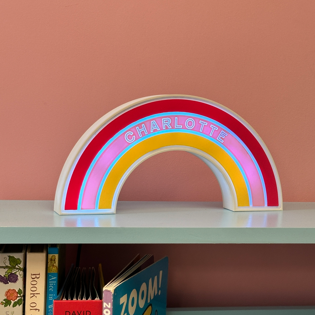 Personalised Rainbow LED Lightbox – Made Happy Gifts