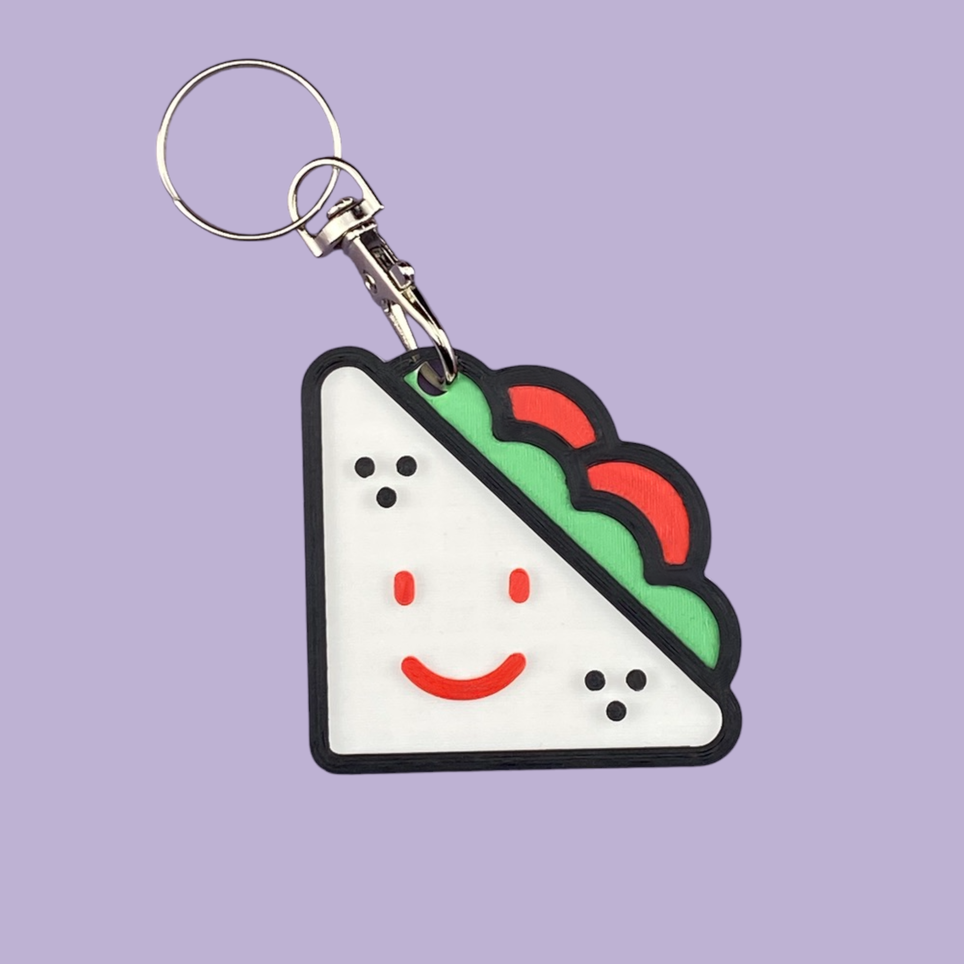 Kawaii Style Sandwich Keyring – Made Happy Gifts