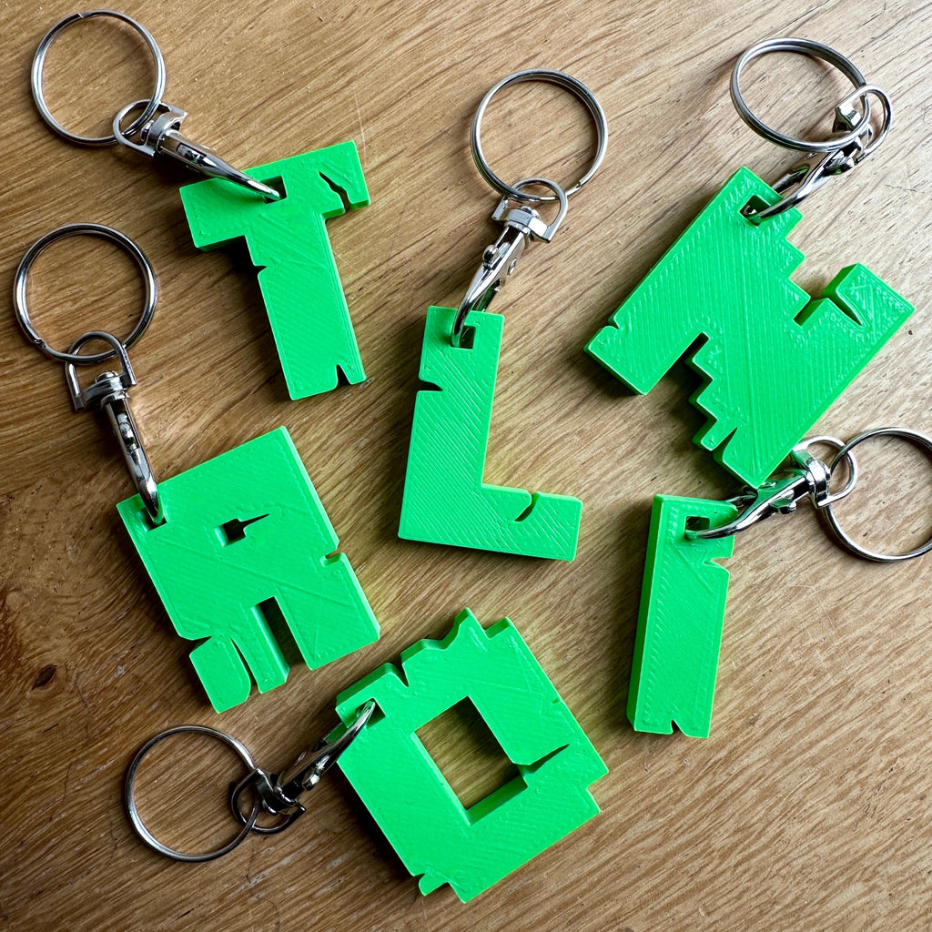 Personalised Keyrings - 3D Printed – Made Happy Gifts