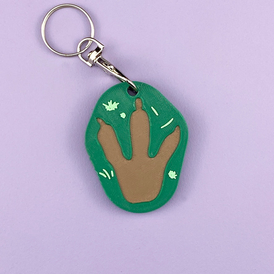 Dinosaur Footprint Keyring – Made Happy Gifts