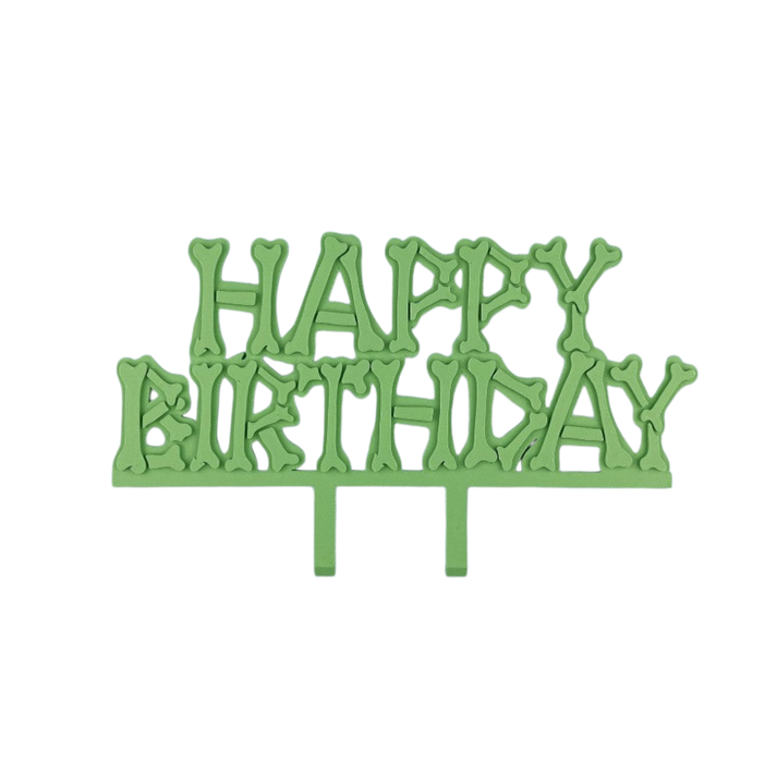 Dinosaur Bones Happy Birthday Cake Topper – Made Happy Gifts