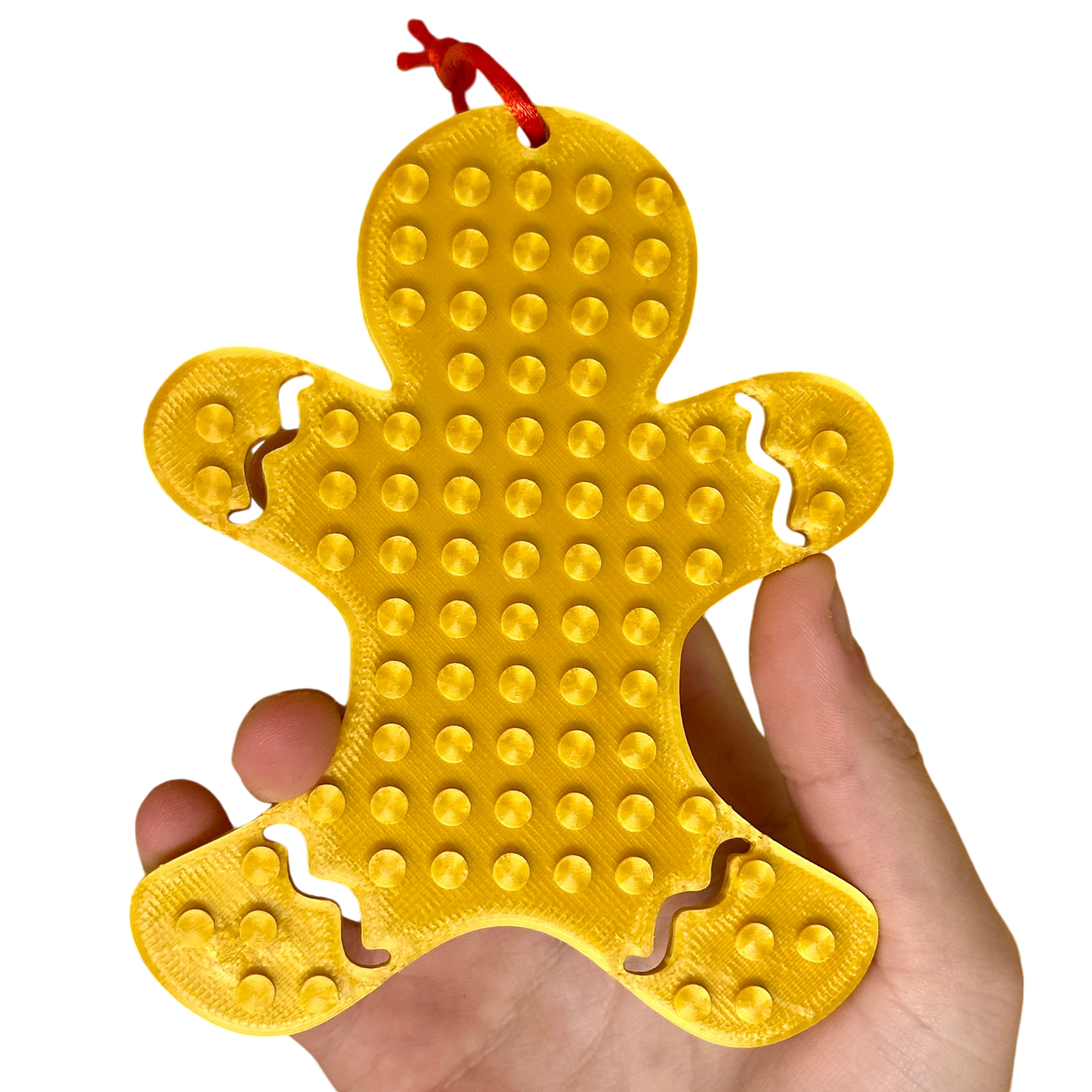 3D Printed Gold Gingerbread Man Christmas Tree Decoration - UK Made ...