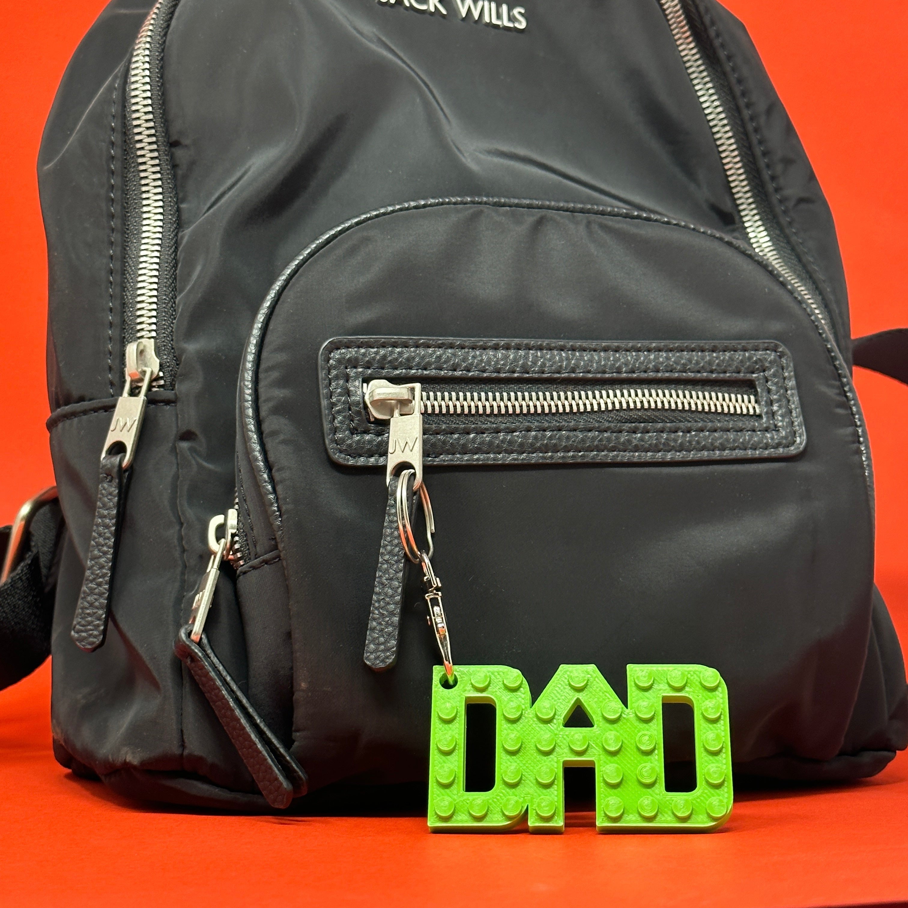 Fathers Day 'Dad' Keyring for Fans of Lego – Made Happy Gifts